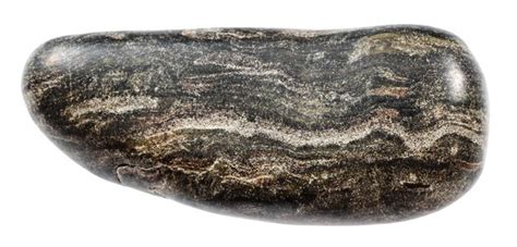 Premium Photo Polished Phyllite Mineral Isolated On White