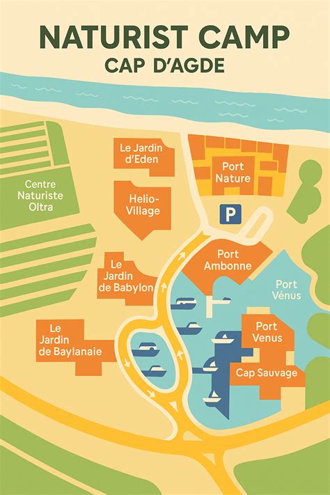 Plan Village Naturiste Cap Dagde