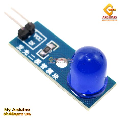 Led Module 10mm Indicator Light โมดูล Led 10mm สีน้ำเงิน ขาย Arduino อุปกรณ์ Arduino คุณภาพดี