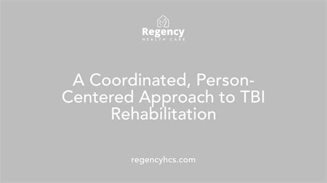 The Role Of Rehabilitation In Tbi Waiver Programs