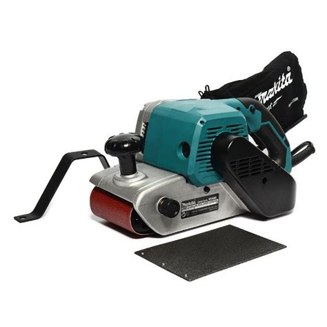 Makita เครื่องขัดกระดาษทรายสายพาน ขนาด 4x24 นิ้ว กำลังไฟ 940 วัตต์ รุ่น M9400b มีถุงเก็บฝุ่น