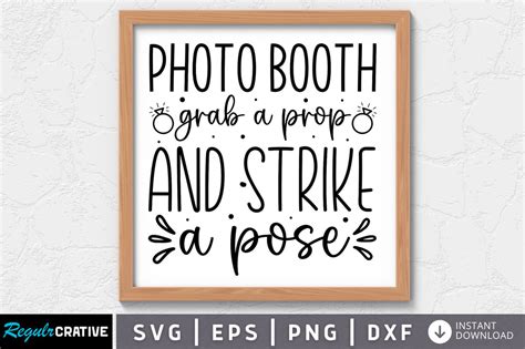 photo booth grab a prop svg so fontsy