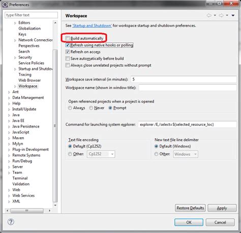 Eclipse Ide How To Build Java Project Automatically
