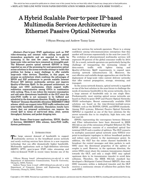 Pdf A Hybrid Scalable Peer To Peer Ip Based Multimedia Services Architecture In Ethernet