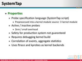 Code Instrumentation Dynamic Tracing Ppt