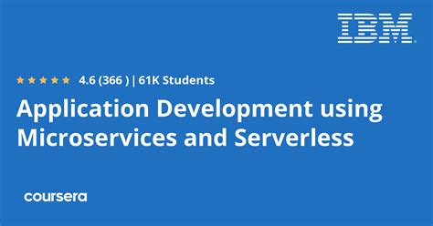Application Development Using Microservices And Serverless Coursera