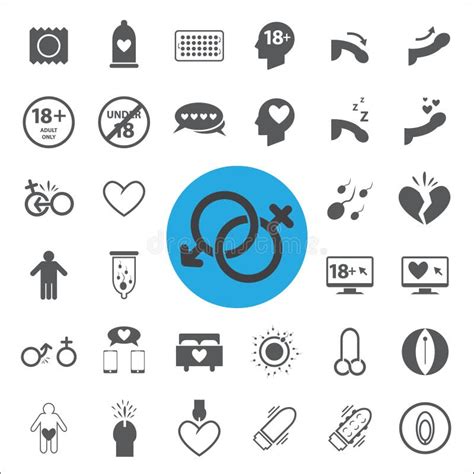 Love And Sex Icons Stock Vector Illustration Of Icons 37281369