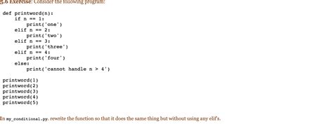 Solved 56 Exercise Consider The Following Program Def