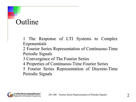 Chapter3 Fourier Series Representation Of Periodic Signals Pdf Physics Science