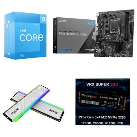 Jual Paket Processor Intel Core I3 12100 I3 12100F Box Gen 12 Socket LGA 1700 RAM DDR4 16GB