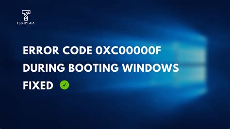 Fix The Error Code Xc F In Windows Fixed Techyuga