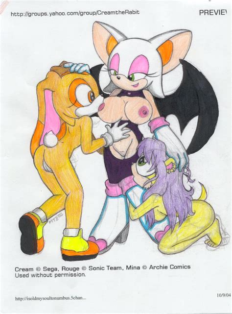 rule 34 3girls archie comics breasts cream the rabbit female female only mina mongoose nipples