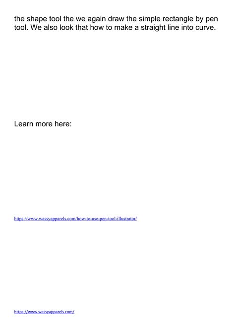 How To Use Pen Tool Illustrator Pdf
