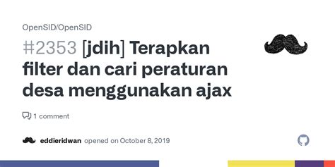 Jdih Terapkan Filter Dan Cari Peraturan Desa Menggunakan Ajax · Issue