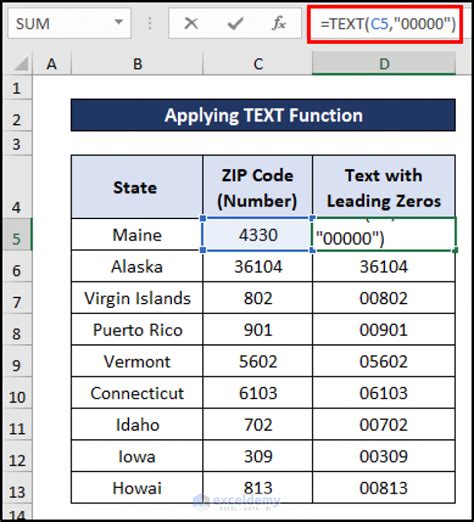 How To Convert Number To Text With Leading Zeros In Excel