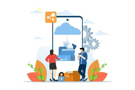 Business Technology Storage Cloud Computing Service Concept Administrator And Developer Team