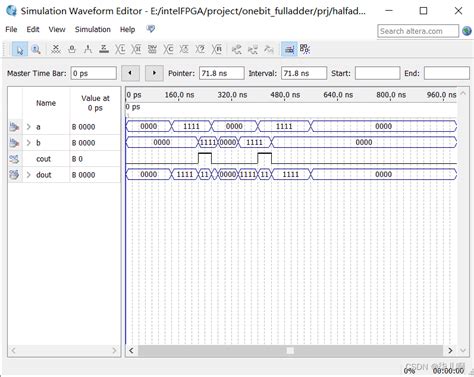 Quartus实现四位全加器quaturs实现四位全加器 Csdn博客