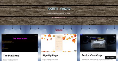 My Portfolio Codesandbox
