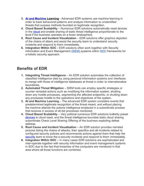 Understanding Endpoint Detection And Response Edr Pptx