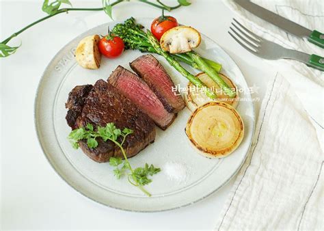 안심 스테이크 맛있게 굽는법 집에서 소고기 스테이크 굽기 네이버 블로그