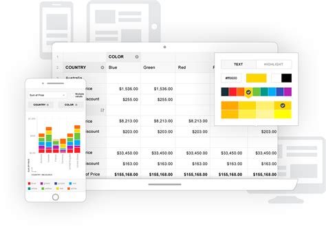 Webdatarocks Pivot Pitchwall