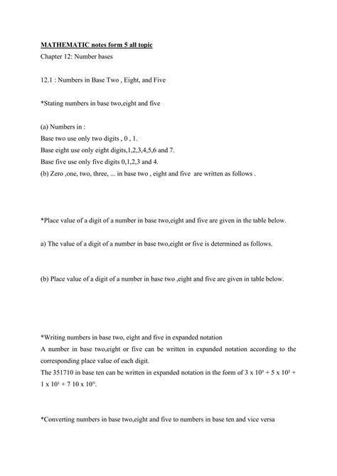 Spm Mathematics Notes Mathematics Form 5 Spm Thinkswap
