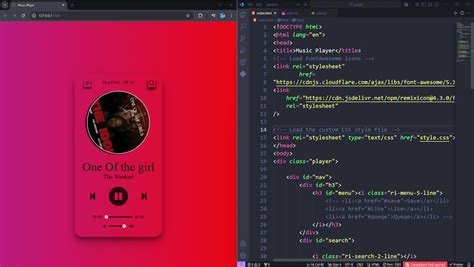 Webdevelopment Creativecoding Musicapp Html Css Javascript