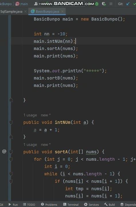 Javaプログラミングの初めの32歩目、値渡しと参照渡しを比較します。引数がプリミティブ型なら値渡し、配列参照型は参照渡し、intnumは値渡しです。字幕を追加しました説明にコードが