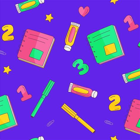 학교 시즌으로 돌아가기 위한 손으로 그린 배경 무료 벡터