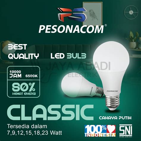 Jual Lampu Led Bohlam Bulb Merk Pesonacom Sni Watt Watt Watt Watt Shopee Indonesia