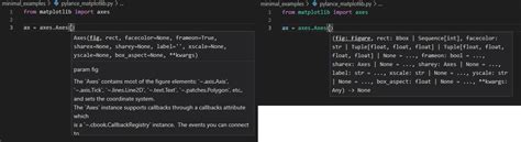 Intellisense Is Messed Up Function Information And Type Checking Is Useless For Matplotlib And