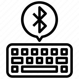 Bluetooth Keyboard Type Wireless Icon Download On Iconfinder