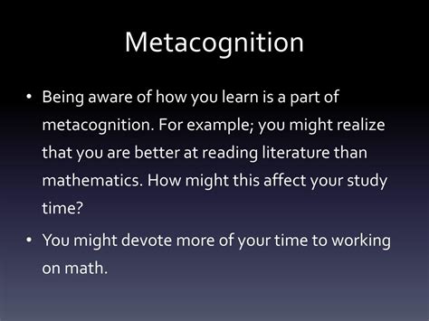 Metacognition Thinking About Your Thinking Ppt Download