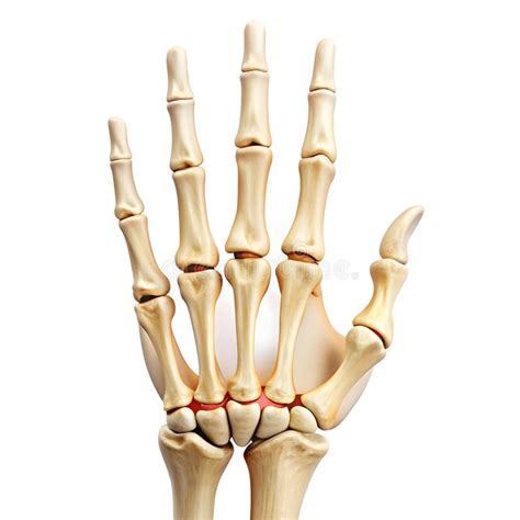 Lateral View Of Thumb S Saddle Joint First Carpometacarpal Joint X Ray Stock Illustration