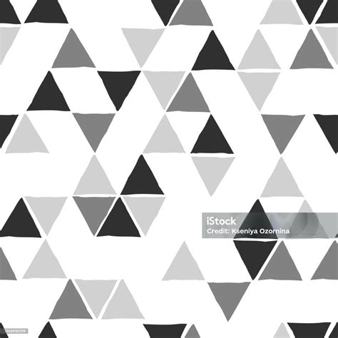 삼각형이 있는 기하학적 완벽 한 패턴입니다 0명에 대한 스톡 벡터 아트 및 기타 이미지 0명 그리기 기하 도형 Istock
