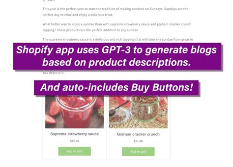 Ralf Elfving On Linkedin Built A Shopify App That Uses Gpt 3 To