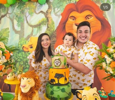 Rei Leao Simba Kit 2 Peças Família Pai Mãe M C Elo7