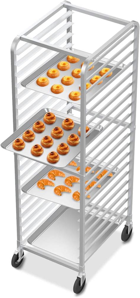 Rovsun 20 Tiers Sheet Bun Pan Speed Bakery Tray Racks Commercial Stainless Steel