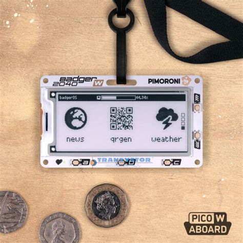 Pimoronis Badger 2040w Kompaktowy Epaper Tranzystorpl Vortal