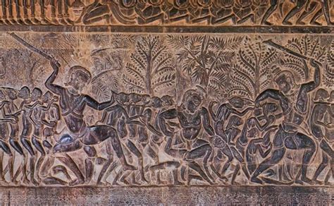 ព្រះនាម មេទ័ពខ្មែរដ៏អង់អាច ក្នុងក្បួនកងទ័ព ព្រះបាទសូរ្យវរ្ម័នទី២ ដែលចារឹកលើជញ្ជាំងប្រាសាទអង្គរ