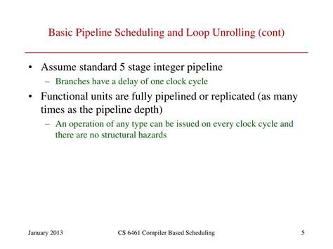 ppt cs 6461 computer architecture basic compiler techniques for exposing ilp powerpoint