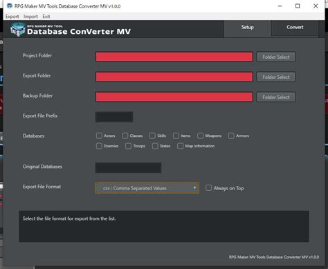 Rpg Maker Mv Tools Database Converter Mv On Steam