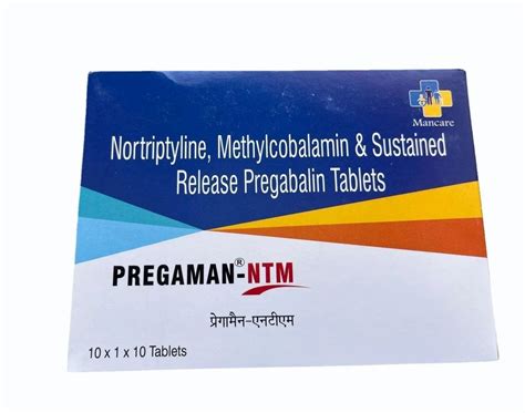 Nortriptyline Methylcobalamin Sustained Release Pregabalin Tablets At Rs 180 Box In Udaipur