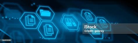 개념 문서 관리 시스템 또는 Dms 폴더 및 아카이브가 있는 추상가상 이미지입니다 데이터베이스에 대한 스톡 사진 및 기타 이미지 데이터베이스 조직 경영자 Istock
