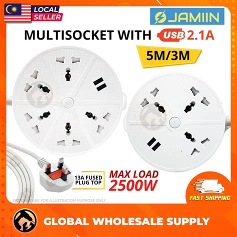 Mtr Mtr Jamiin Way Way Usb Multi Socket Universal Extension Socket Outlet A Fused