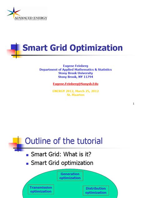 Smartgridoptimization Rev1 Pdf Electrical Grid Energy Storage