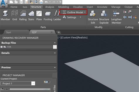 Structural Grating Displays As Solid In Plant 3d