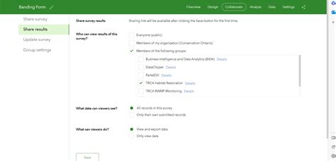 Unable To Share Arcgis Survey123 Results With An A Esri Community