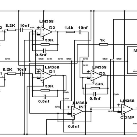 Electronics Circuit For Analog Processing Download Scientific Diagram