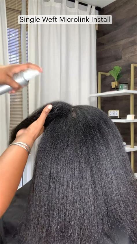 Single Weft Microlink Install Featuring Kenraprofessional Styling Products Micro Loop Hair